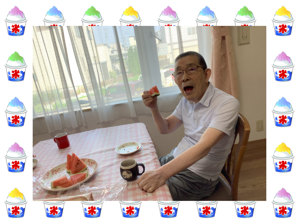 🍉すいかフェスティバル🍉 - 株式会社ふれあいケアサービスHD公式サイト｜「ふれあいケア」でおなじみの北海道のグループホーム・高齢者住宅・老人ホーム